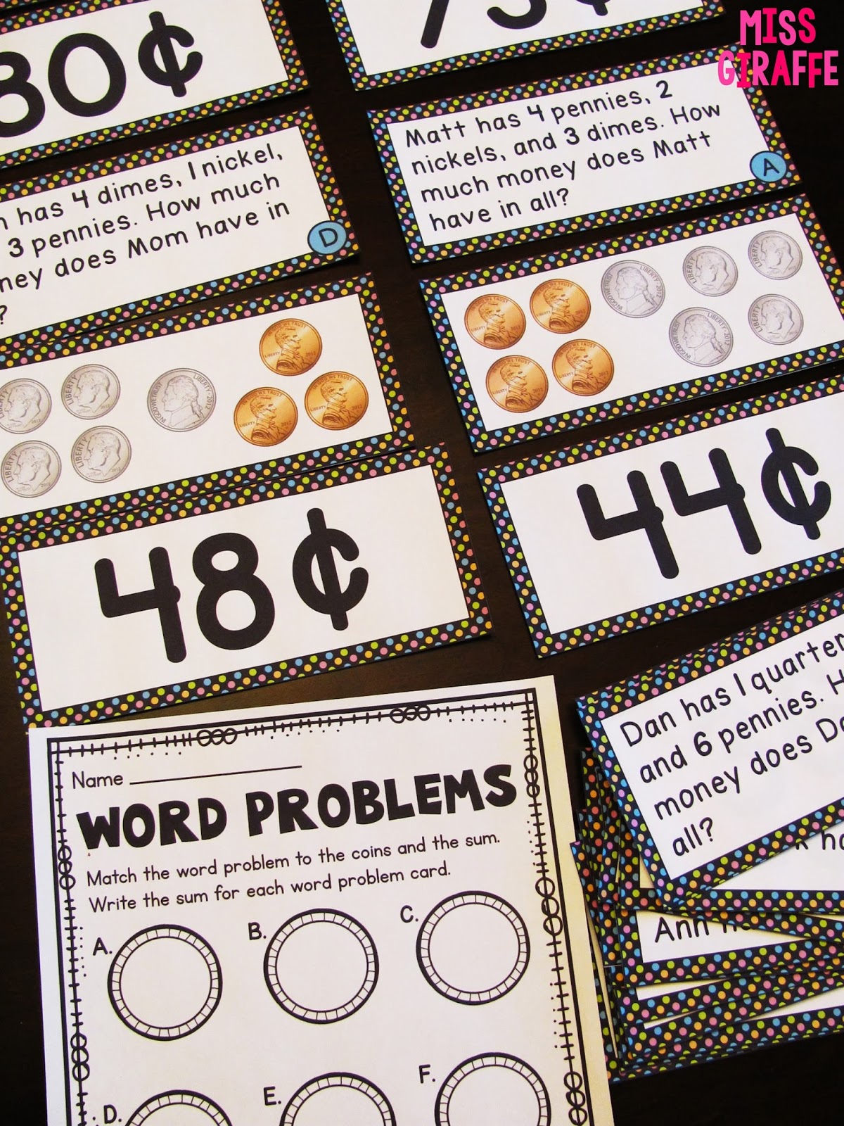 Miss Giraffe's Class: Teaching Money