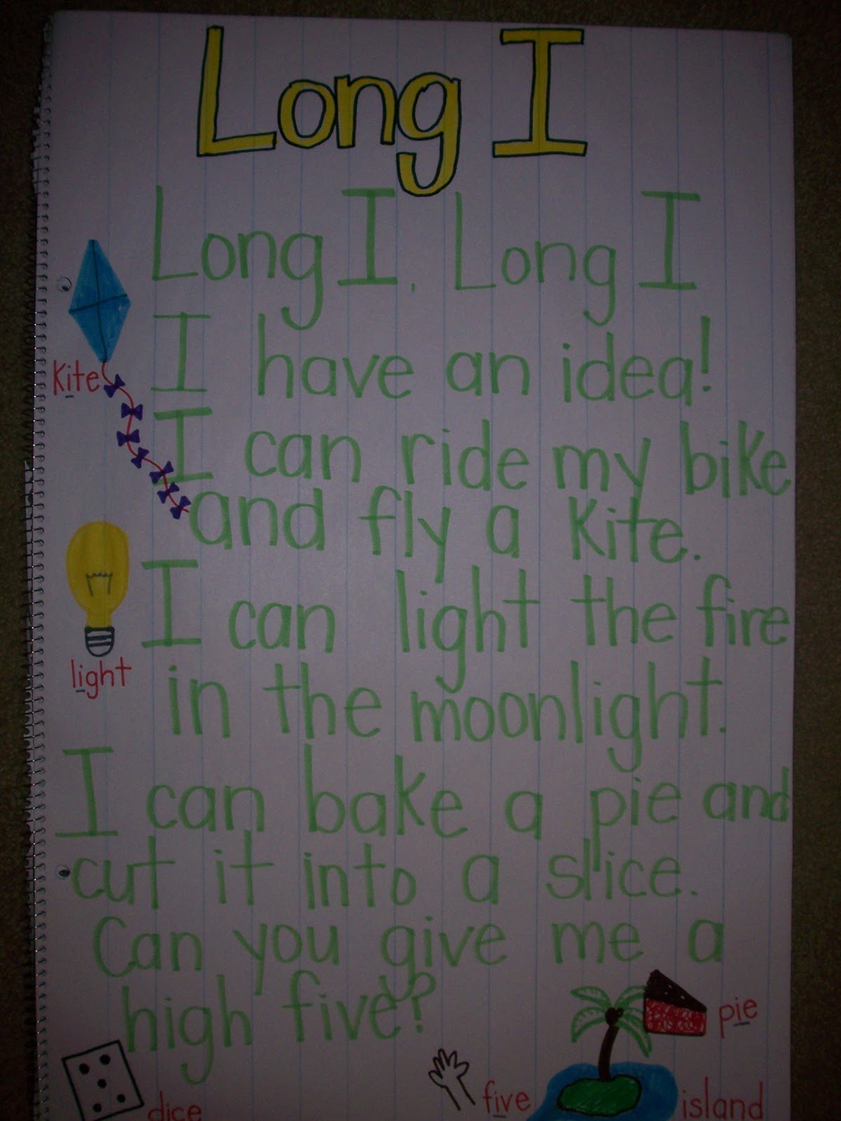 Kindergarten Rocks: long vowel poems