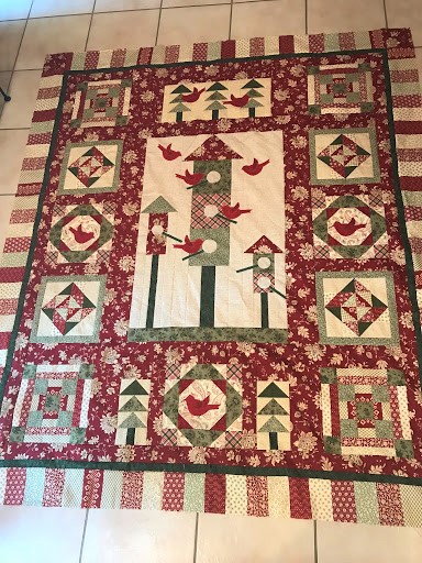 My Sewing Room: Red Birds ready to quilt
