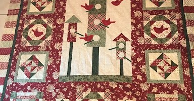 My Sewing Room: Red Birds ready to quilt