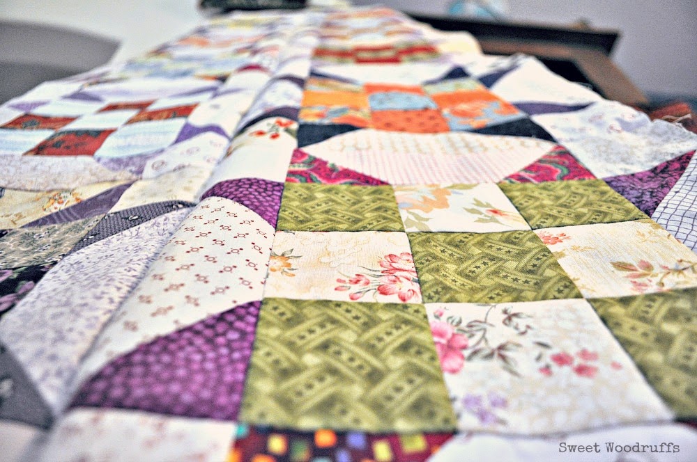 Sweet Woodruffs: Purple Sister's Choice Scrap Quilt