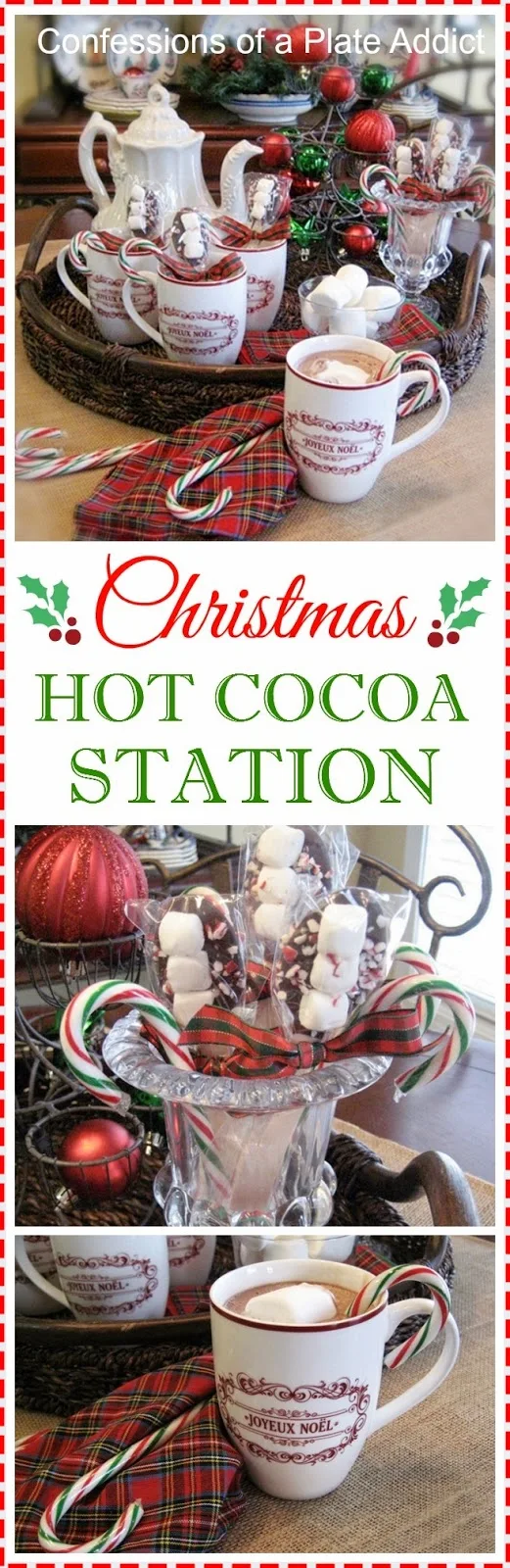 CONFESSIONS OF A PLATE ADDICT: My Christmas Hot Cocoa Station...That ...