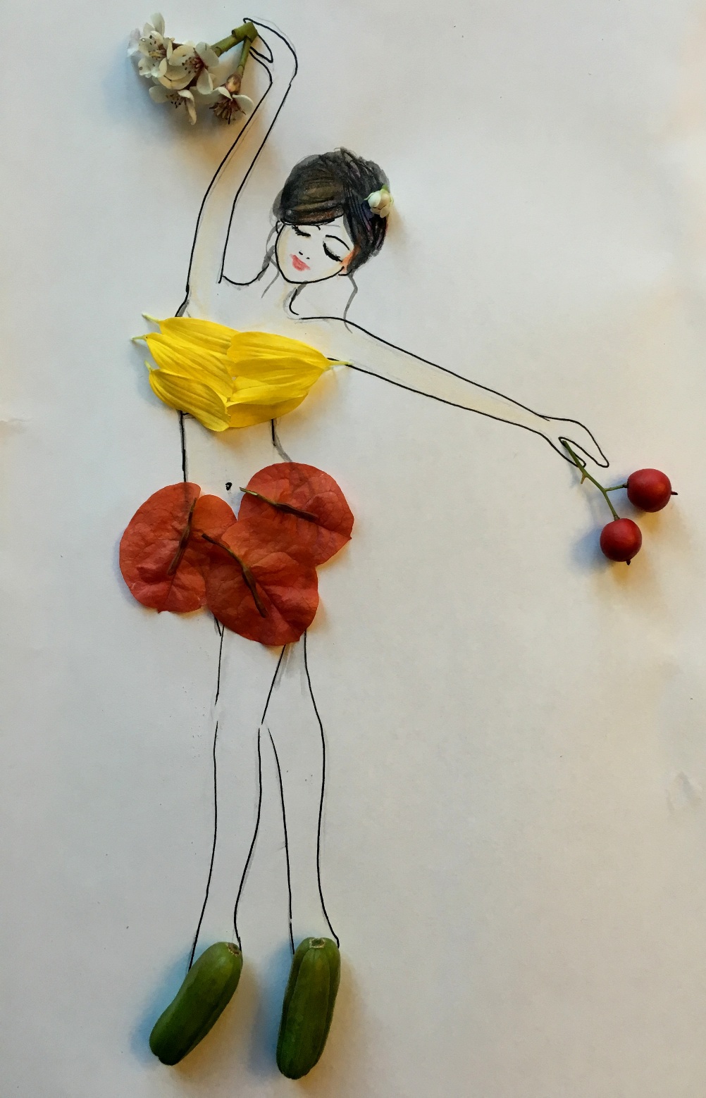 Myiphonepics: Foliage dress craft (1).........