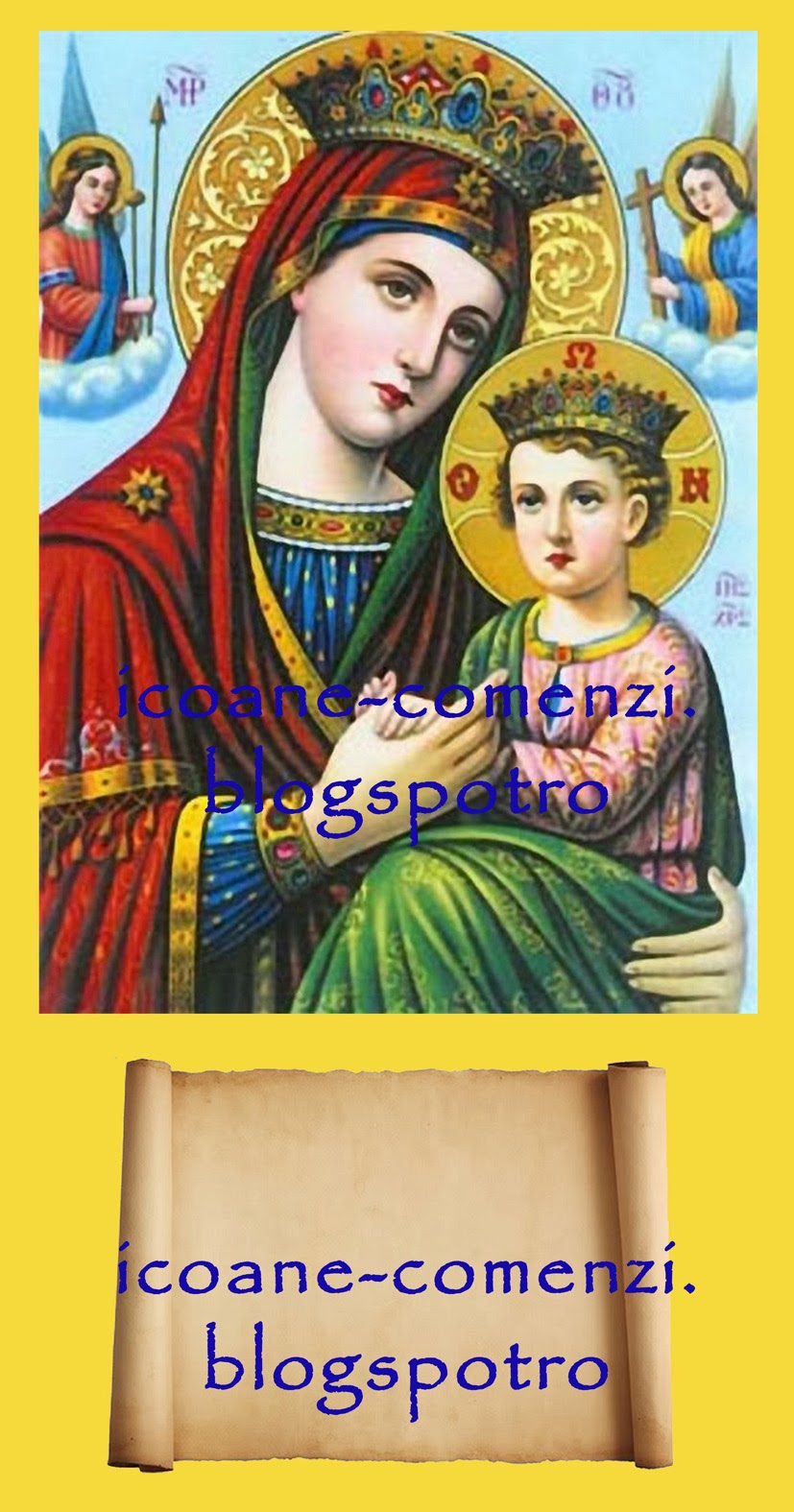 Comenzi de icoane personalizate cu texte ~ Icoane Sinaxar Comenzi