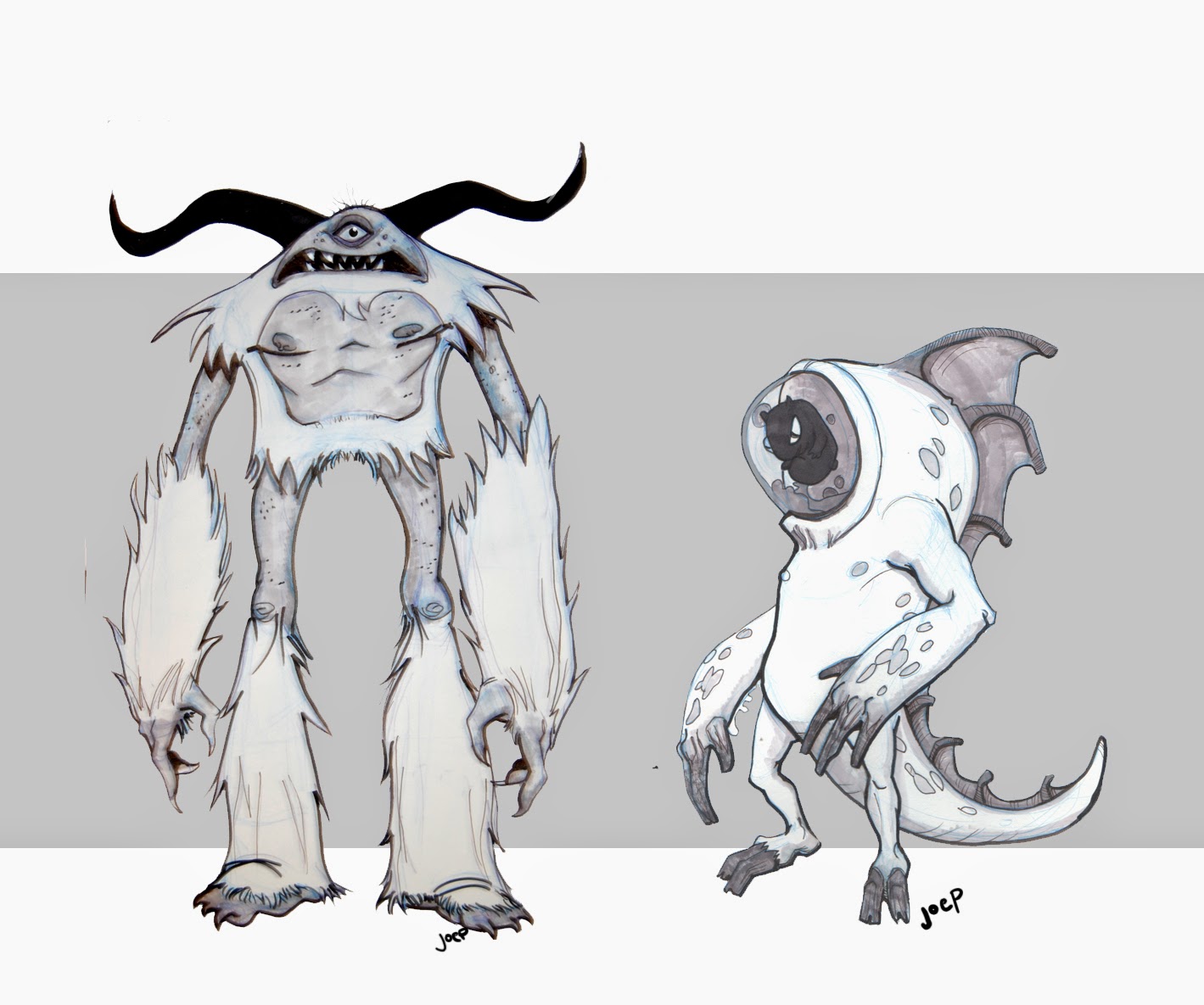 Joe Pearman Art: monsters designs 15