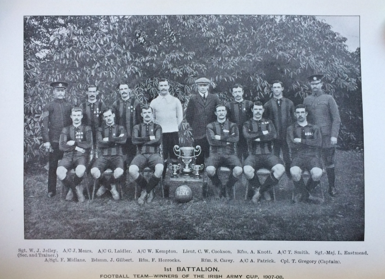 Army Service Numbers 1881-1918: 1st Battalion Rifle Brigade - Football ...