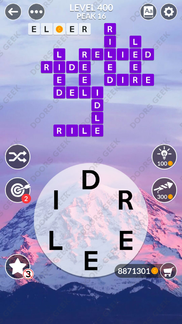 Wordscapes Level 400 Answers ~ Doors Geek