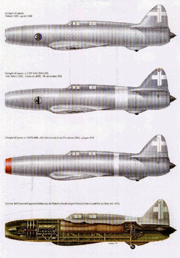 Italian Aircraft of WWII: Caproni-Campini N.1 (CC.1 & CC.2)