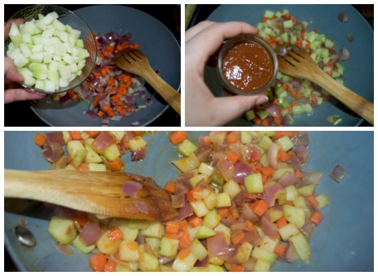 Spicy Chayote Picadillo