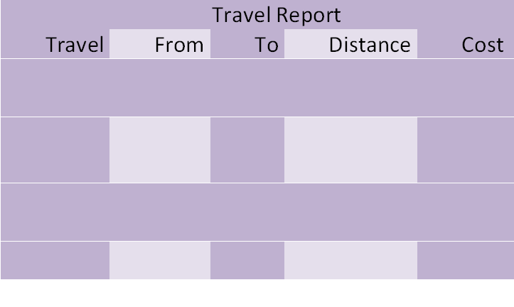 Travel Expenses Report Format | Accounting Education