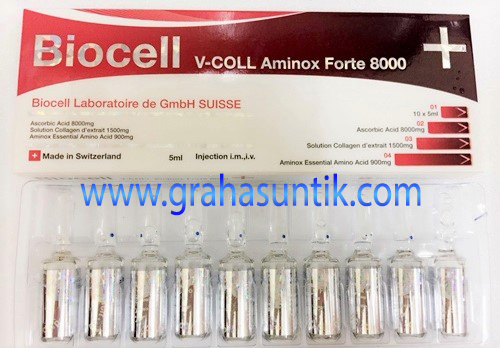 suntik putih: Biocell V-Coll Aminox Forte 8000