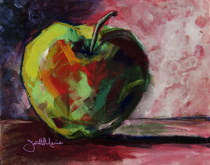 JanettMarie's Little Paintings: All 100 Apple Paintings!