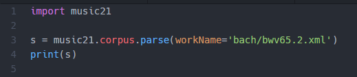 Python music21.corpus.parse():별빛 연구소(Starlight Lab)