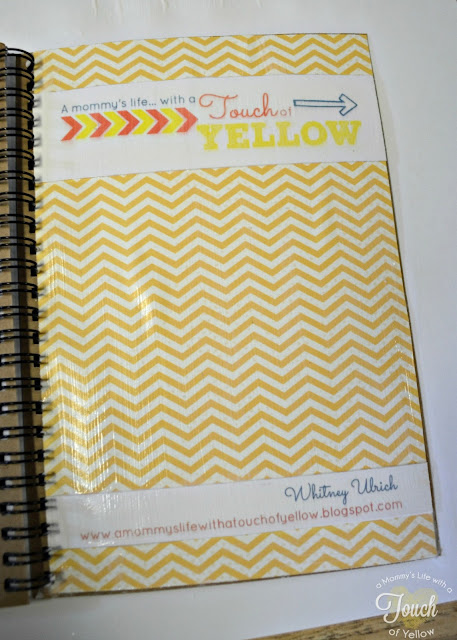 A mommy's life...with a touch of YELLOW: DIY Personalize Notebook ...
