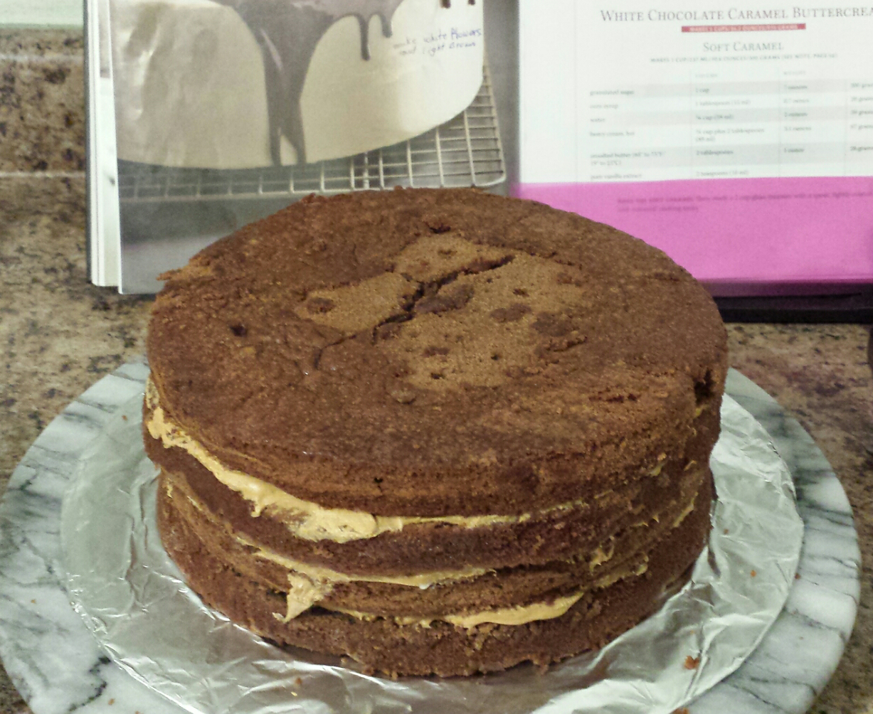 Simply Delicious: The Chocolate Floro Elegance with Caramel Buttercream