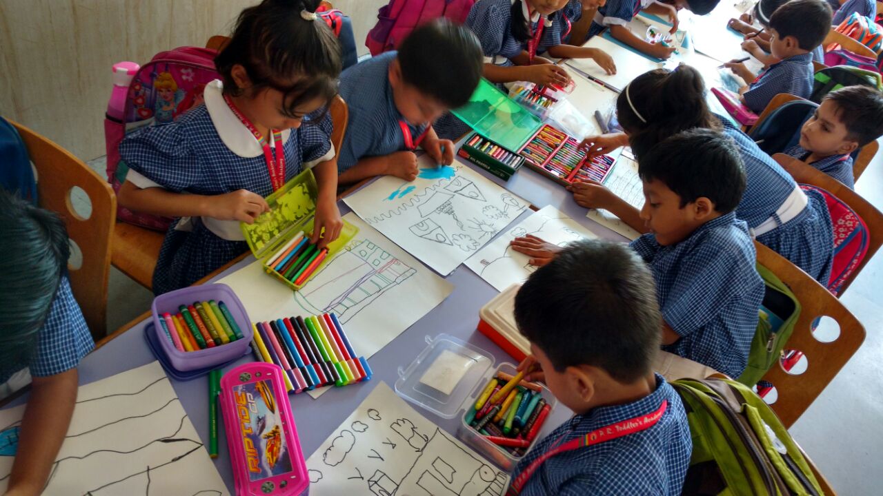 Our Pre-primary blog: Drawing and Colouring Transport Competition(SR.Kg)