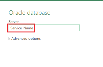 Excel Error : Oracle: ORA-12504: TNS:listener was not given the SERVICE ...