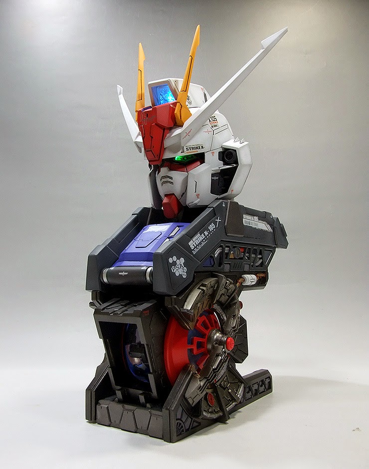 Custom Build: 1/24 Strike Gundam Head Display with LED - Gundam Kits ...