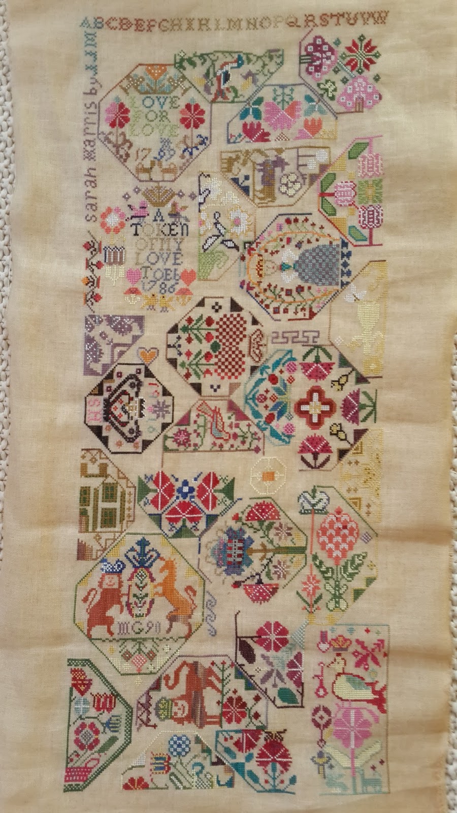 JanitaM: needleprint Sarah Harris 1786