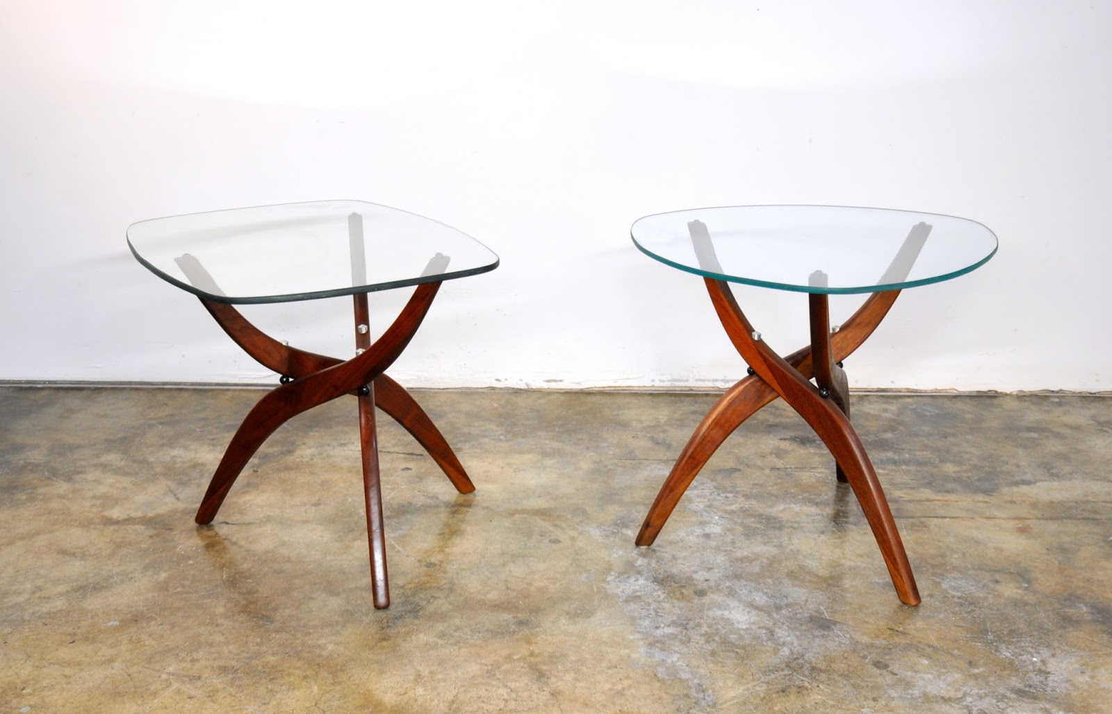 SELECT MODERN: Pair of Forest Wilson Side or End Tables