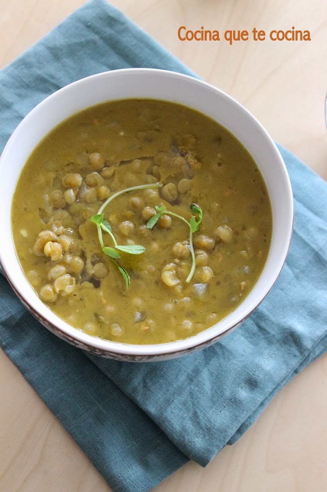 Cocina que te cocina: Potaje de chícharos burgueses