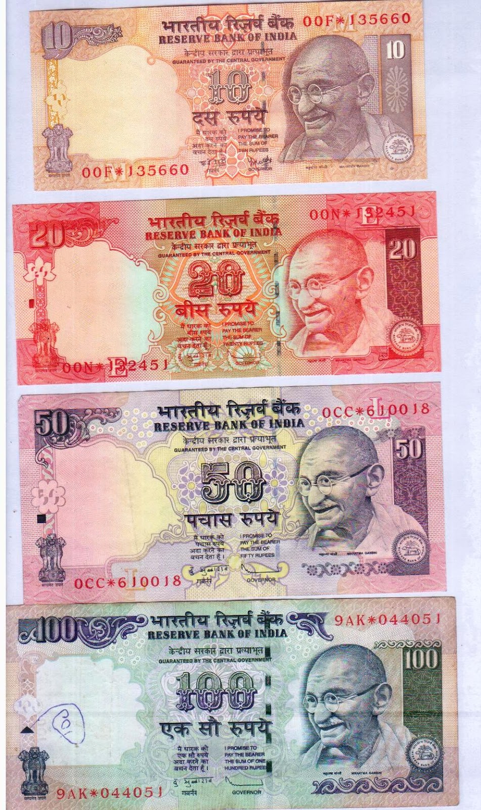 My collection: REPUBLIC INDIA STAR(* )SERIES NOTE RARE..