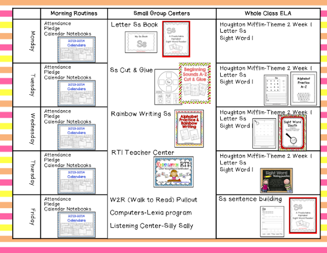 A Peek at My Week | Time 4 Kindergarten