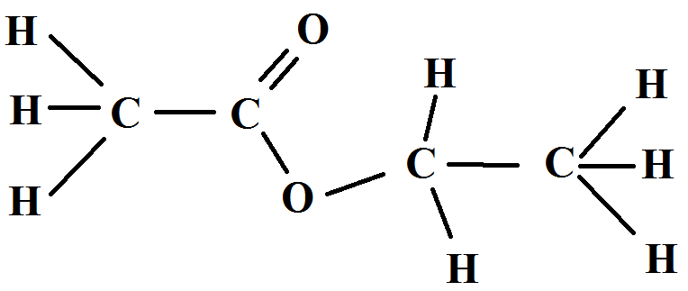 Etanoato De Etila Formula Estrutural