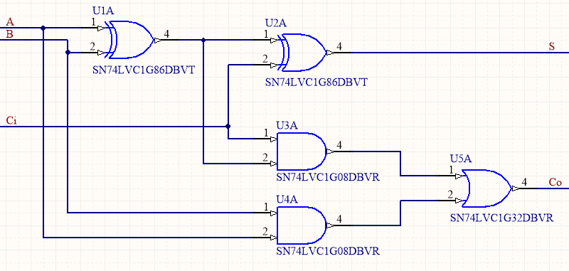 Indie Electronics: My 1 Bit Full Adder Project