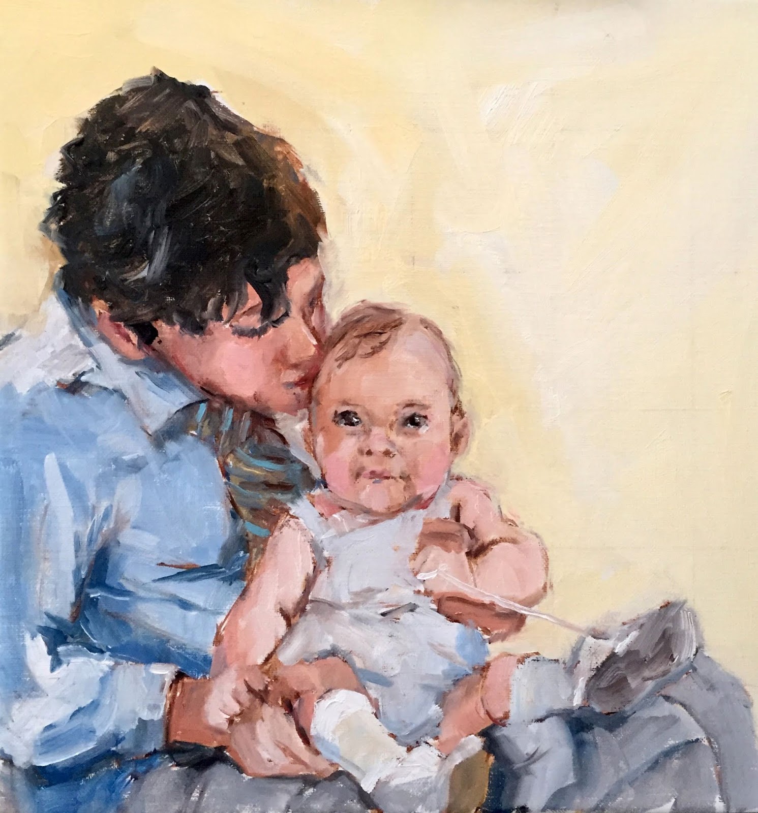 Painting by the Lake: Daddy Day - SOLD