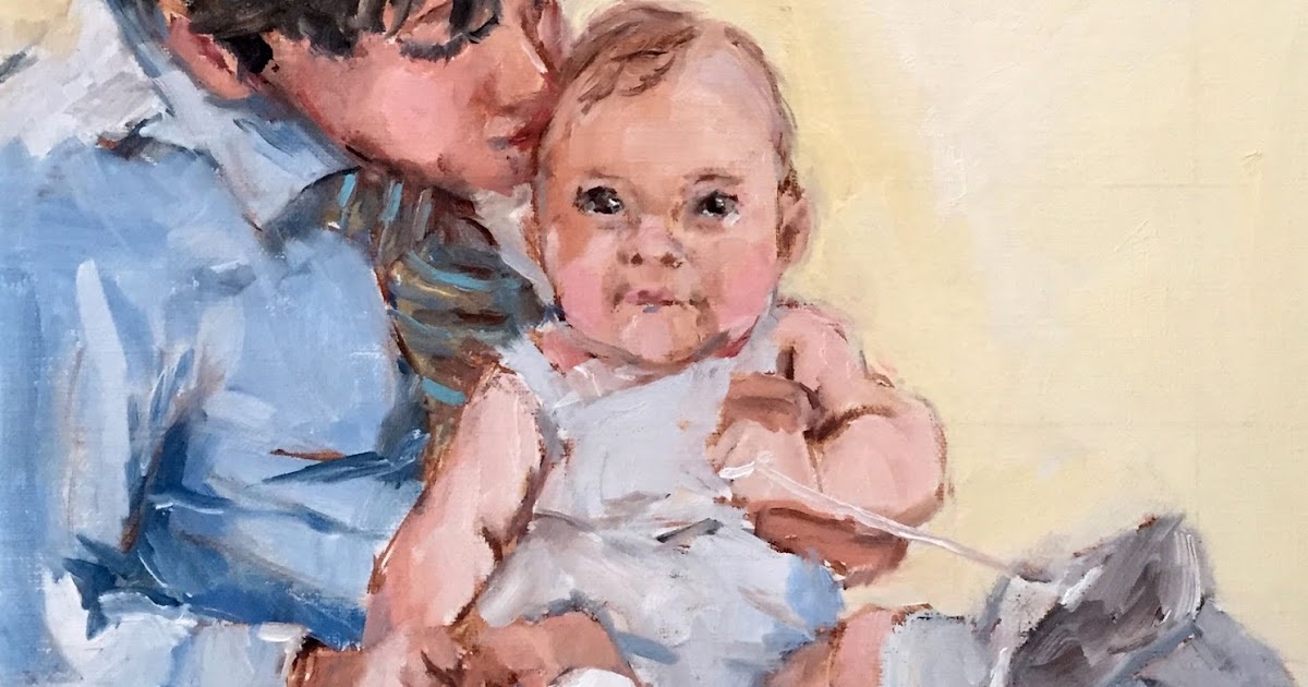 Painting by the Lake: Daddy Day - SOLD