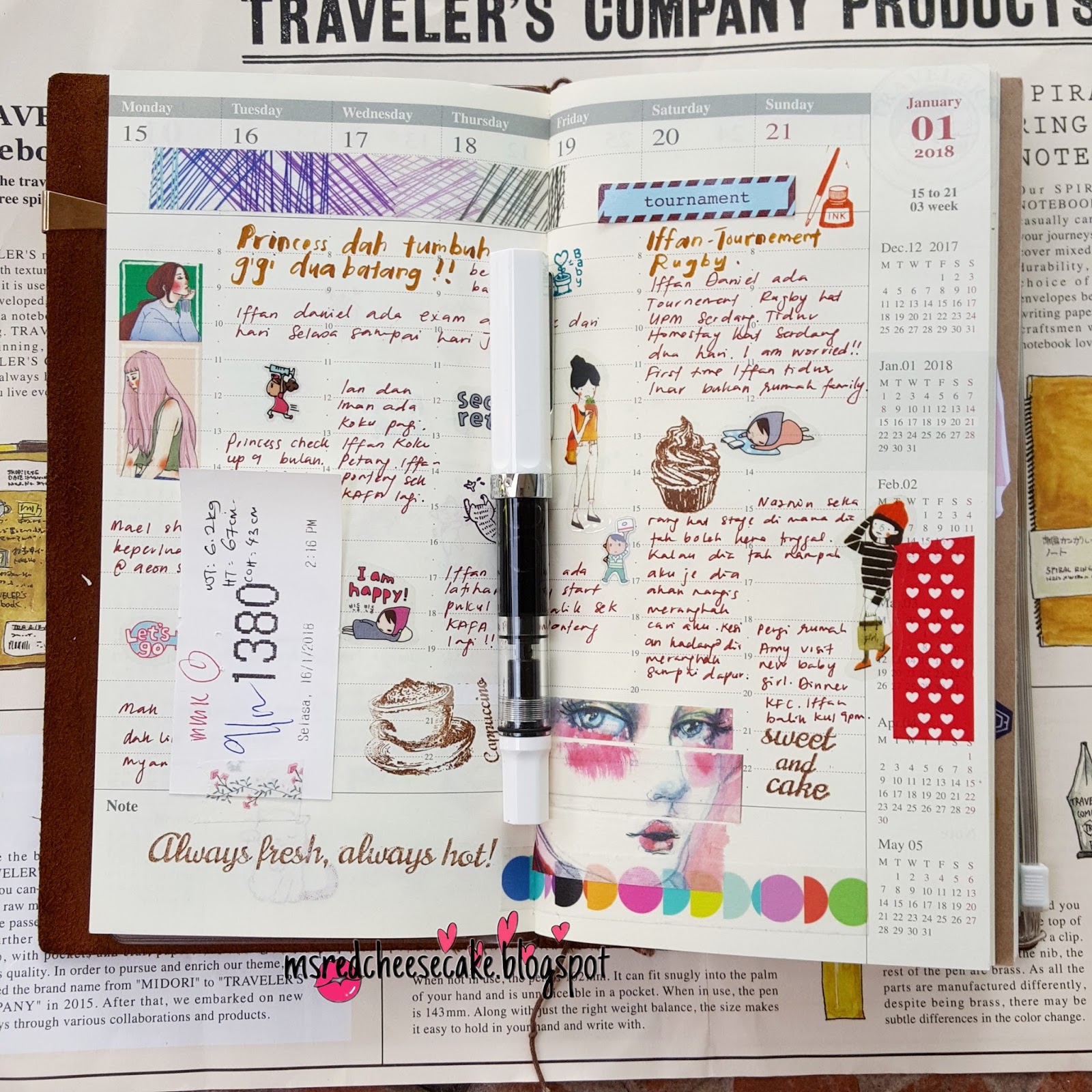Iza’s Journal: CATATAN MEMORI DI DALAM TRAVELERS NOTEBOOK