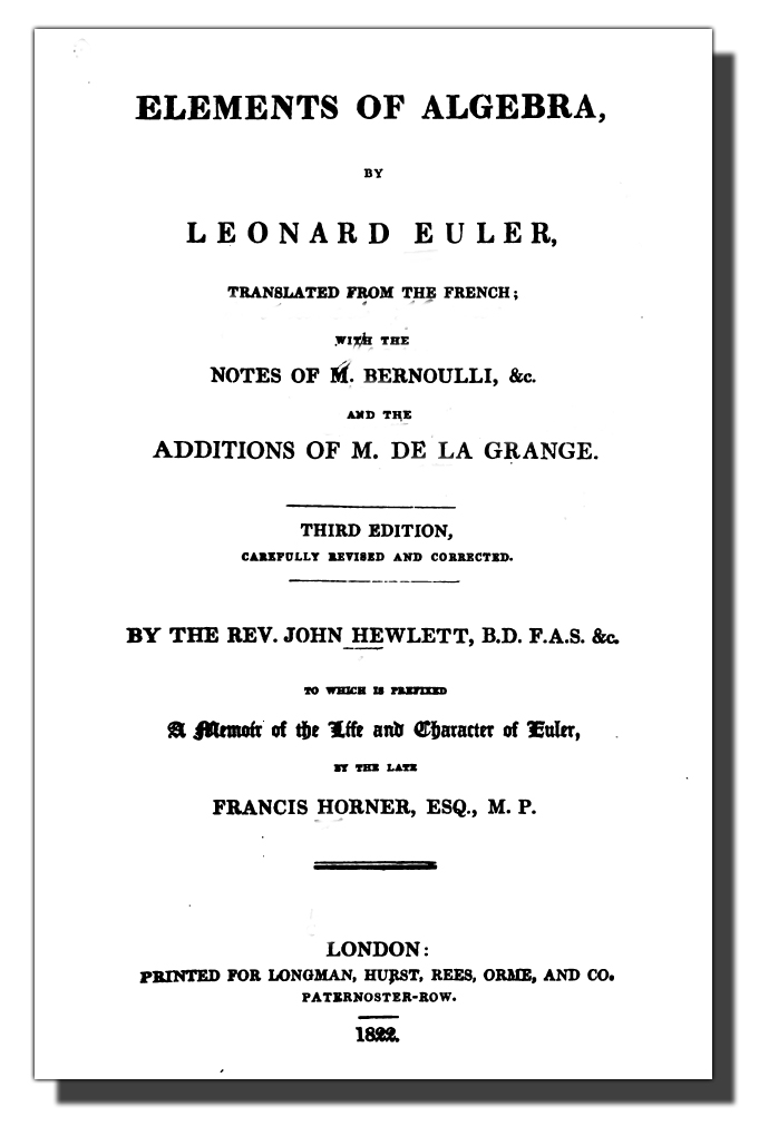 The Book Shelf: Leonard Euler the Great Mathematician, 1841 Article