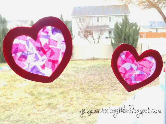 Valentine Stain Glass Craft | Sew Simple Home