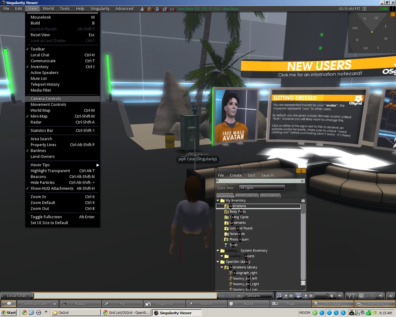 The Virtual World Technologist: Open Sim ~ OSgrid "How To Log In For ...
