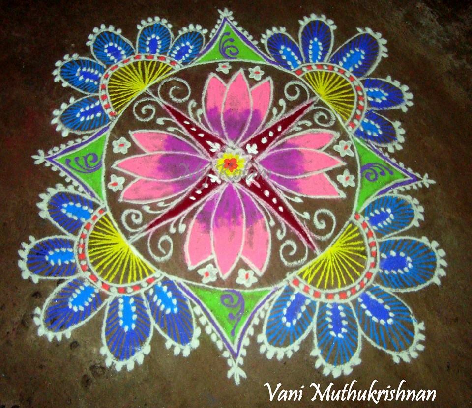 prasannarangoli: Vani muthukrishnan's Latest Rangoli Designs Part-5