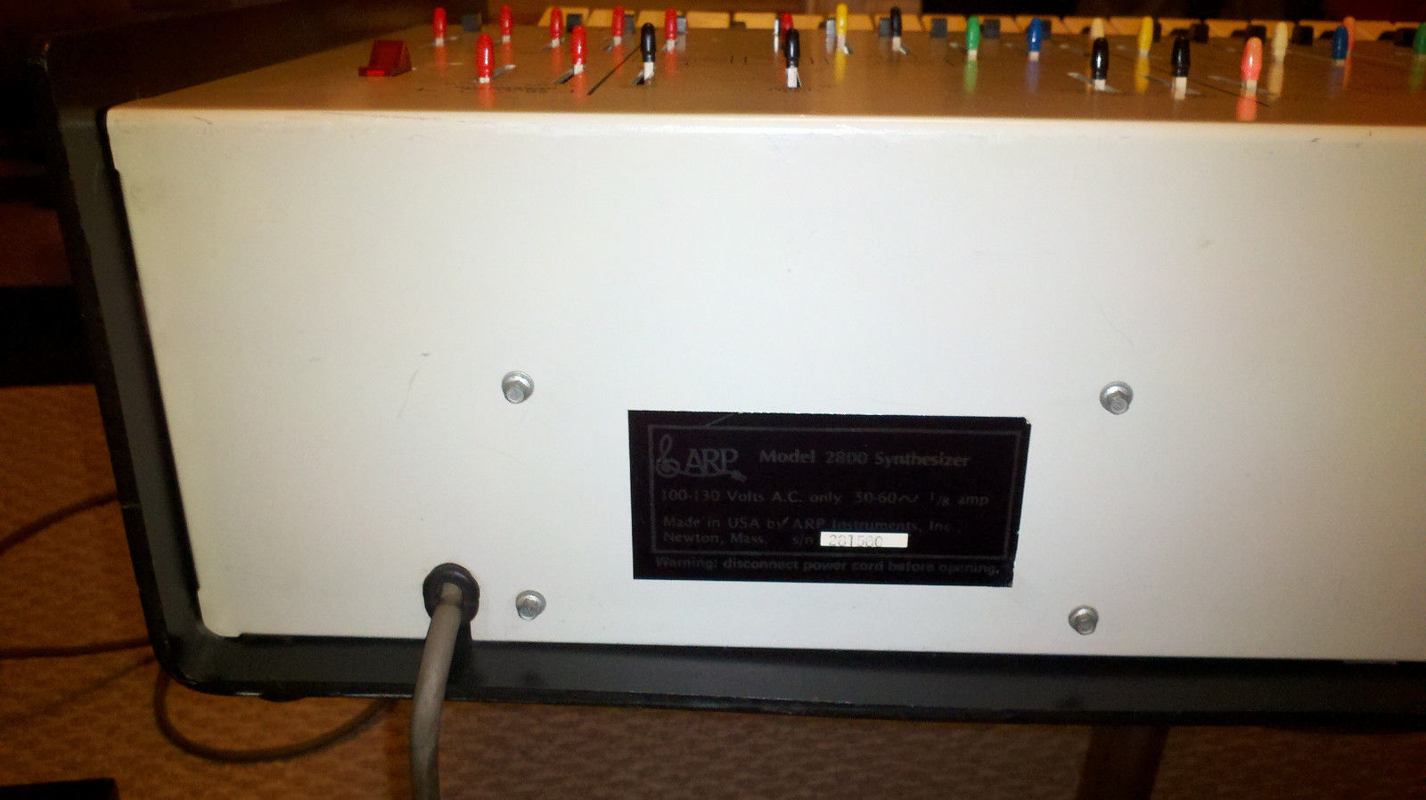 MATRIXSYNTH: ARP Odyssey 2800 White Face Analog Synthesizer