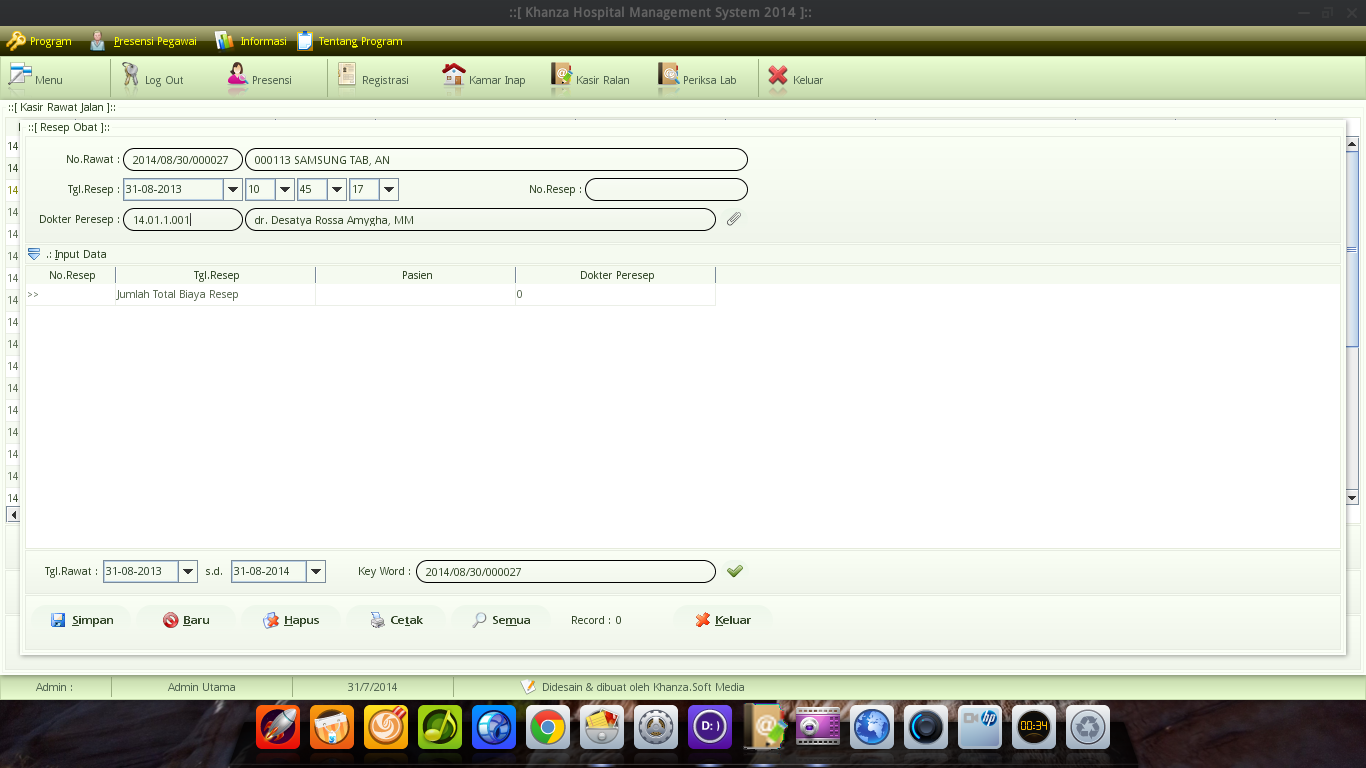 SIM RS/SIMRS/Software Rumah Sakit Khanza HMS: Fitur-fitur yang sudah ...
