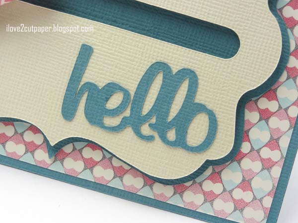 i love 2 cut paper: Penny Spinner Card