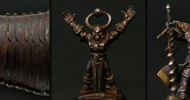 Borgnine's Miniature Painting: Dark Rusted Metal Tutorial