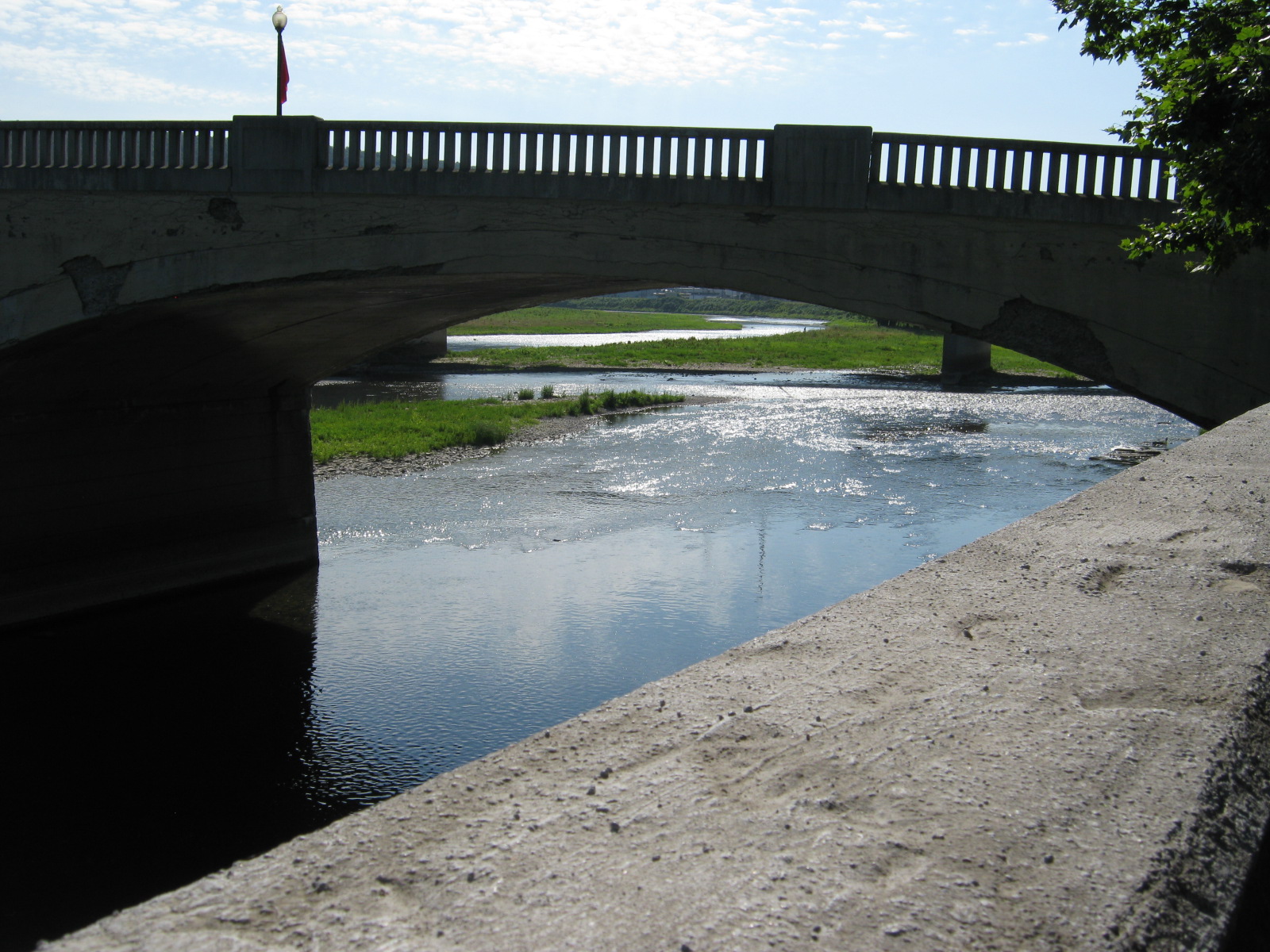 Corning NY Step by Step: a Chemung River morning