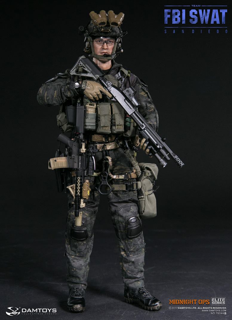 toyhaven: Dam Toys 1/6th scale FBI SWAT Team Agent San Diego Midnight ...