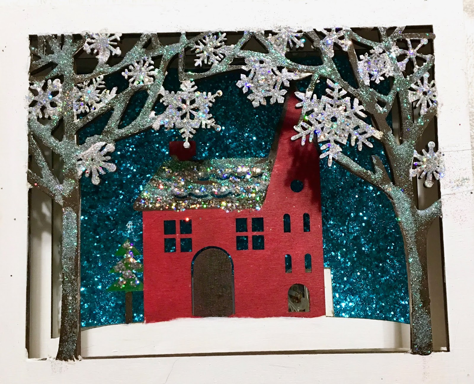 Last Minute DIY Snowman LED Shadow Box Project | Keep Calm and Craft On ...