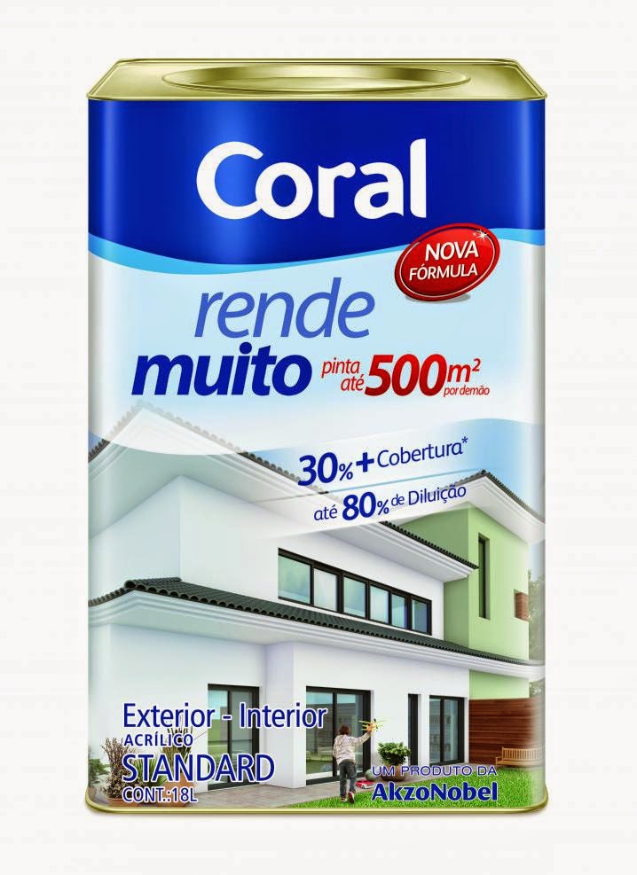 Casa Master: A Coral rende muito é a tinta de alto rendimento preferida ...