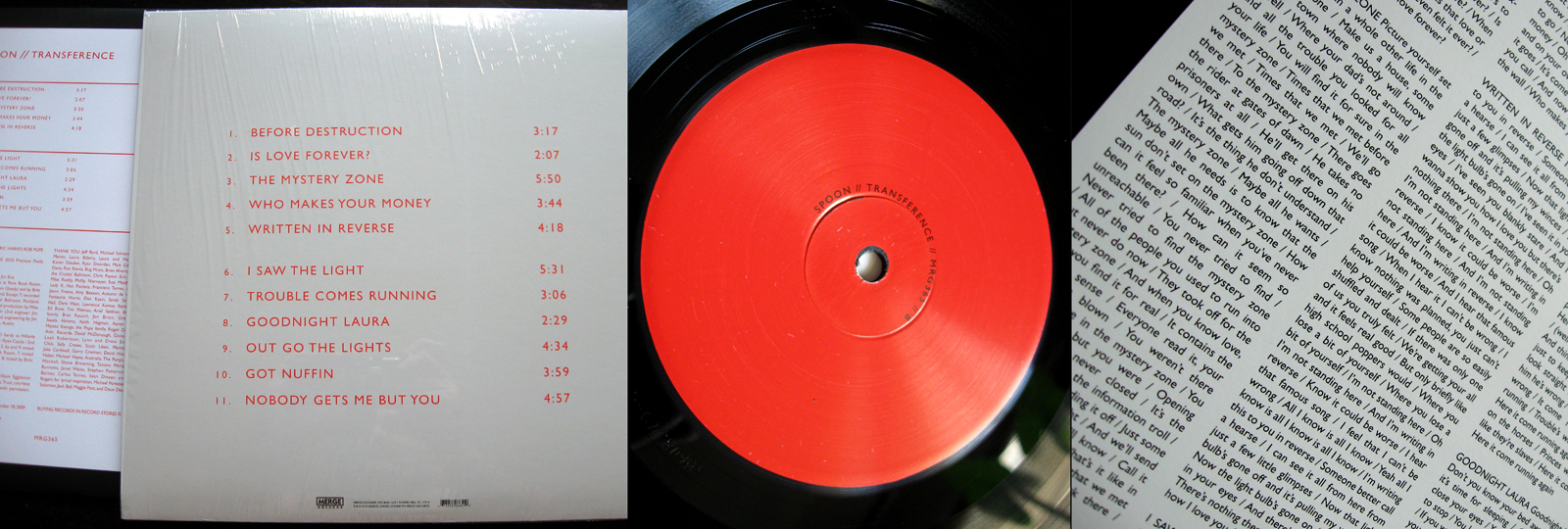 unboxing vinyl: Spoon: Transference