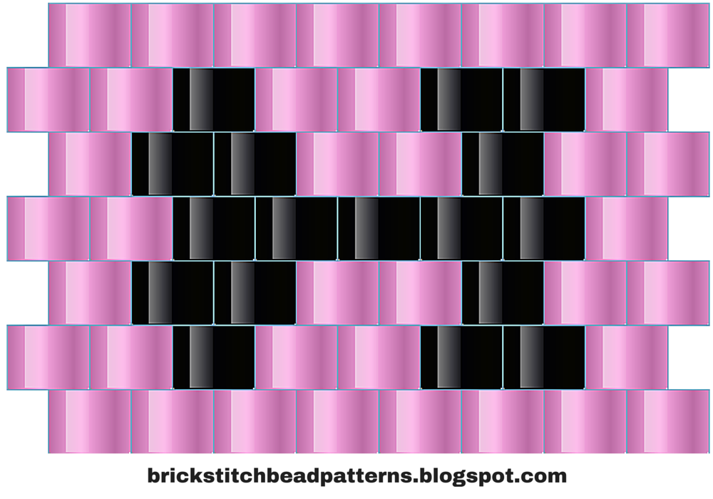 Brick Stitch Bead Patterns Journal: H - Alphabet 1 Free Brick Stitch ...