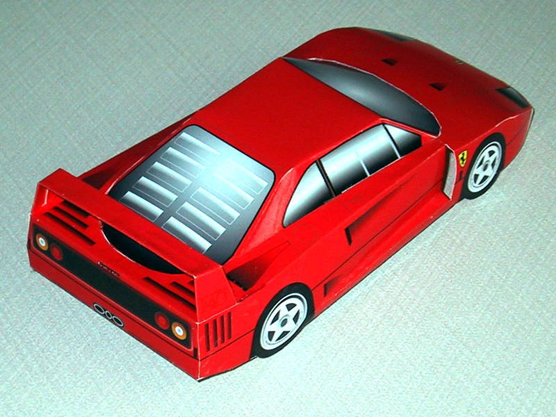 Ferrari F40 Papercraft | Paperized Crafts