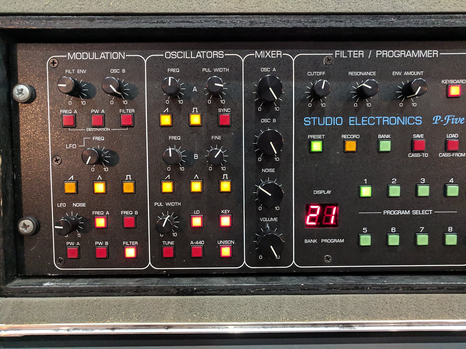 MATRIXSYNTH: Rare Studio Electronics P-Five Rev3.2 - Rack Mount Prophet ...