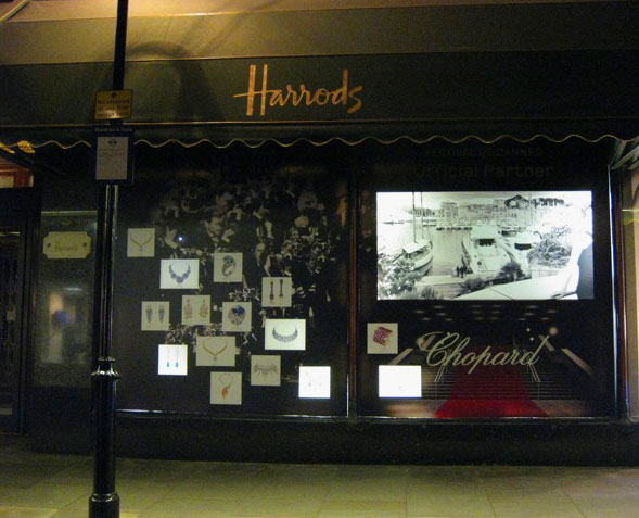 elemental design: CHOPARD SPONSORS CANNES FILM FESTIVAL, AT HARRODS