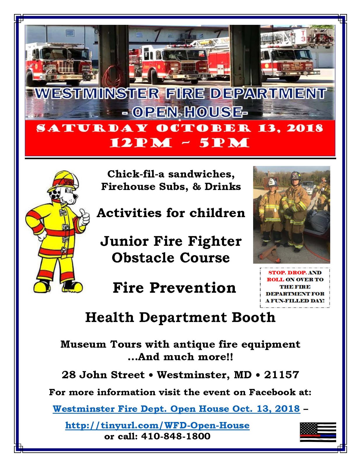 CC Md NAACP 7014: Westminster Fire Dept. Open House Oct. 13, 2018